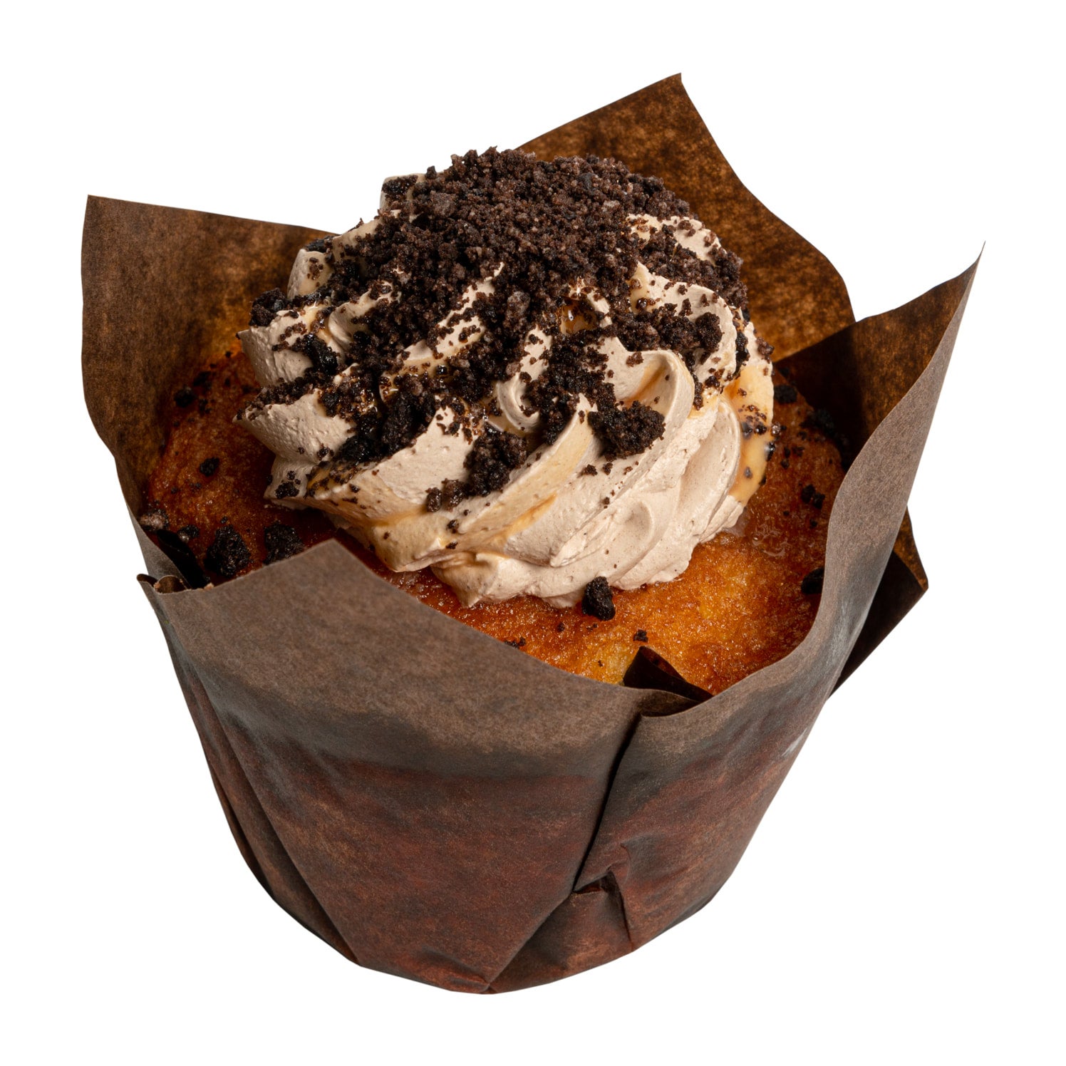 Binka Bites Mocha Cookie Crumble Cupcakes | Binka Bites